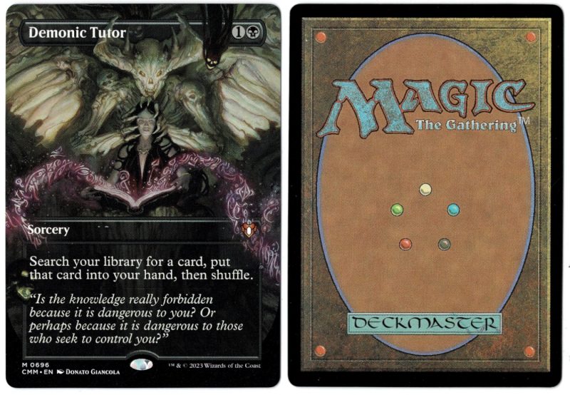 Demonic Tutor Magic the Gathering Proxy