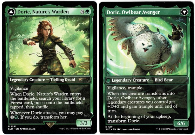 Doric, Nature's Warden/Doric, Owlbear AvengerMagic the Gathering Proxy