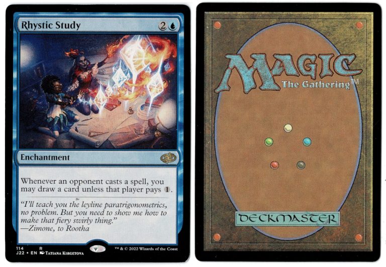 Rhystic Study Magic the Gathering Proxy
