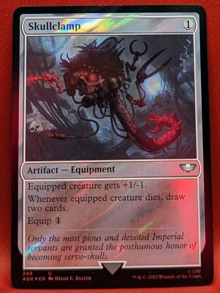 Skullclamp Magic the Gathering Proxy
