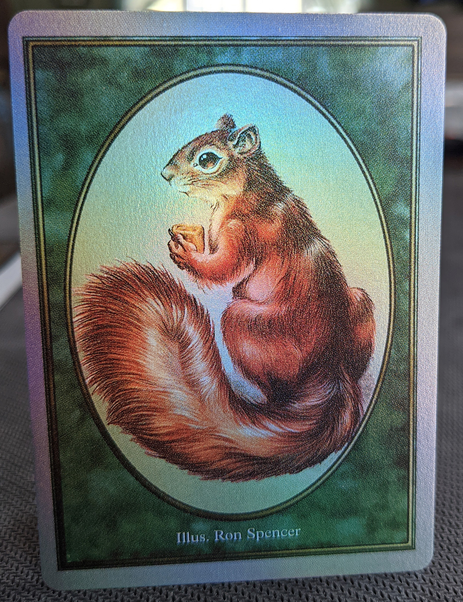 FOIL TOKEN Squirrel from Unglued Magic the Gathering MTG Proxy Card